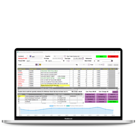 Purchase Orders - Rba EPOS, Stock Control and Distribution Software